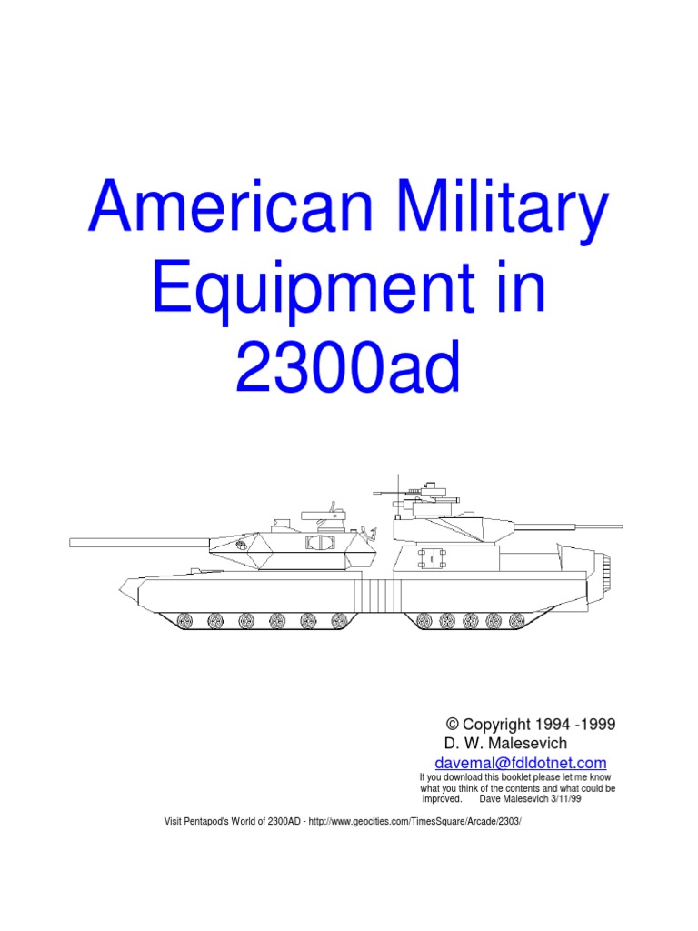 2300_US Army Equipment_Guide | PDF | Tanks | Armoured Fighting Vehicles