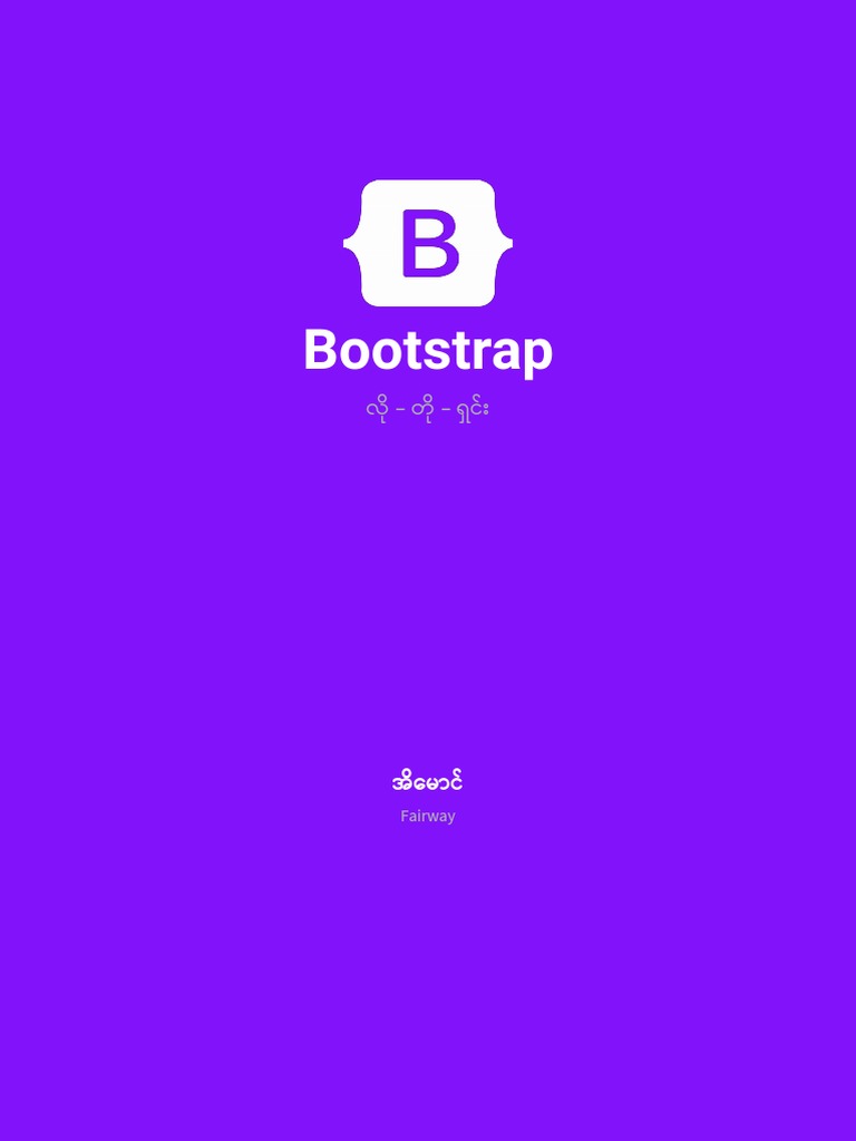 1 Bootstrap Book by Ei Maung | PDF