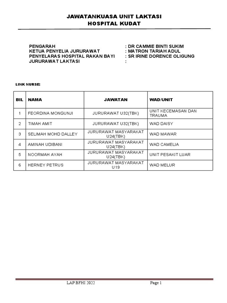 Laporan Aktiviti Bfhi 2022 | PDF