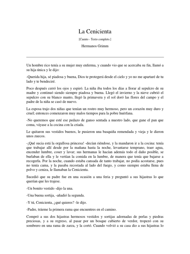 La Cenicienta | PDF