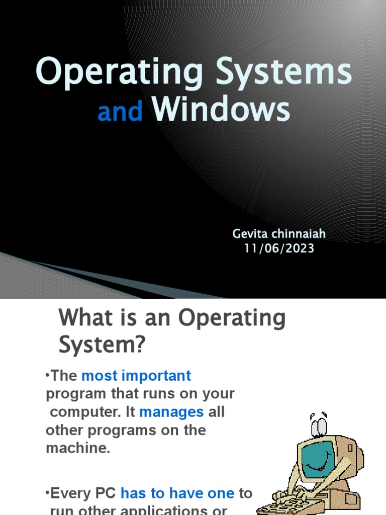Os And Window Pdf Random Access Memory Window Computing 