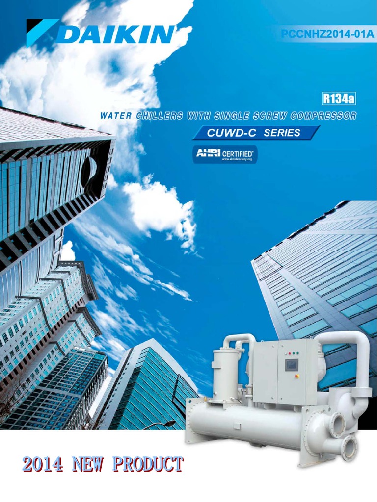 Daikin CUWD-C Series Water Chillers | PDF | Heat Exchanger | Air ...