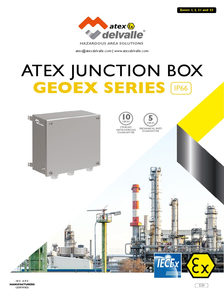 Atex Junction Box Geoex Atexdelvalle en 2.21 | PDF | Door | Corrosion