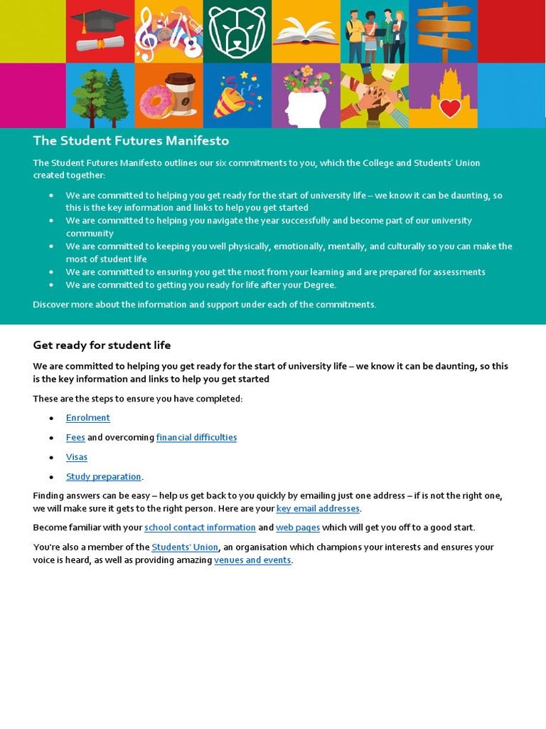 Student Futures Manifesto | PDF | Educational Technology | Learning