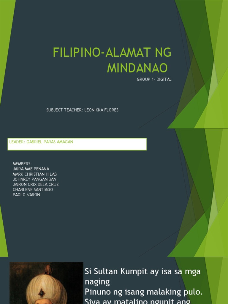 Filipino-Alamat NG Mindanao-Digital | PDF