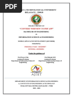 MAD Project Report | PDF | Android (Operating System) | Java (Programming Language)