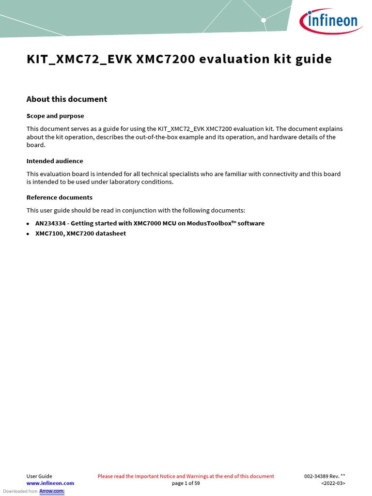 Xmc7200 Evaluation Kit User Manual Usermanual v01 00 en | PDF | Electrostatic Discharge | Usb