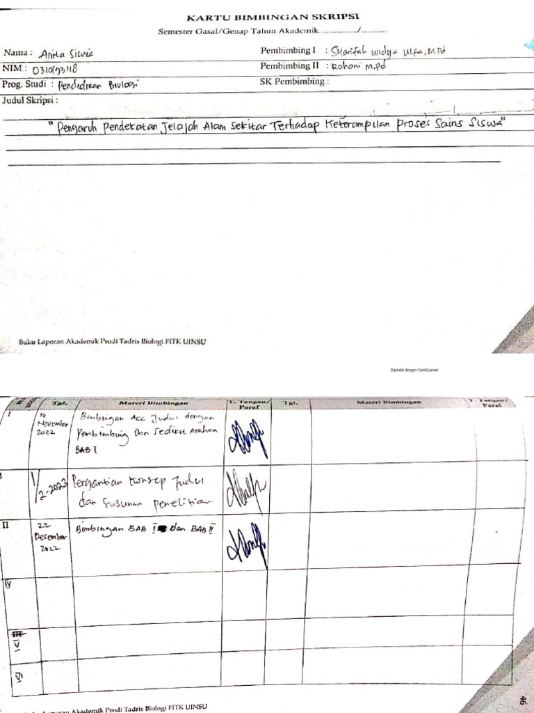 Anita Silvia - Bimbingan - 6 | PDF