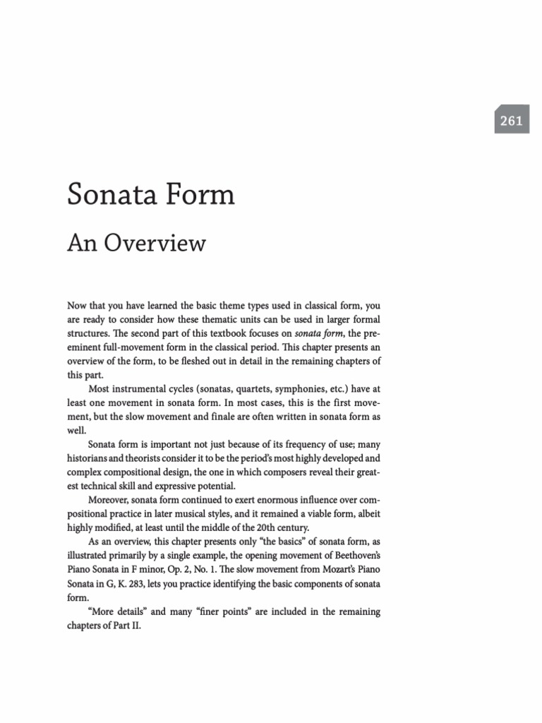Sonata Form | PDF | Music Theory | Elements Of Music