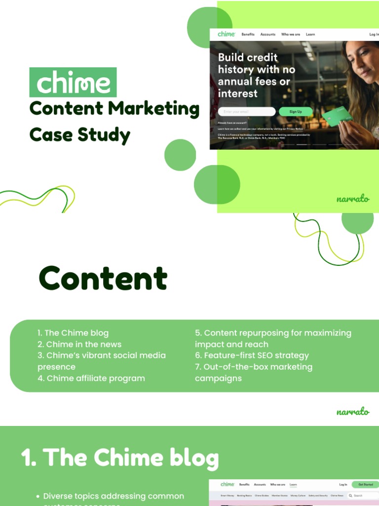 Chime Content Marketing Case Study | PDF