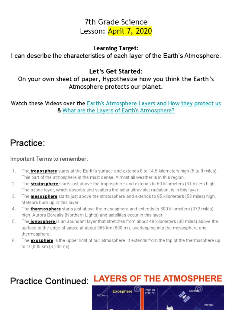 Science7 - Wheeldon, Stuber, Dierking - April7 | PDF | Atmosphere Of ...