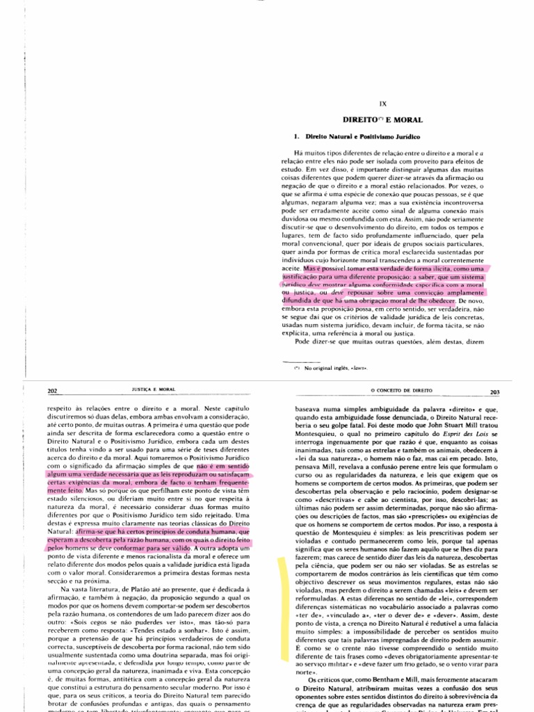 Direito e Moral - Herbert Hart | PDF