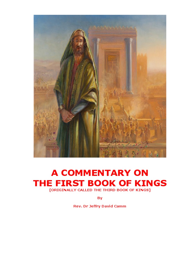 A Commentary On 1 Kings | PDF | Books Of Kings | Books Of Samuel