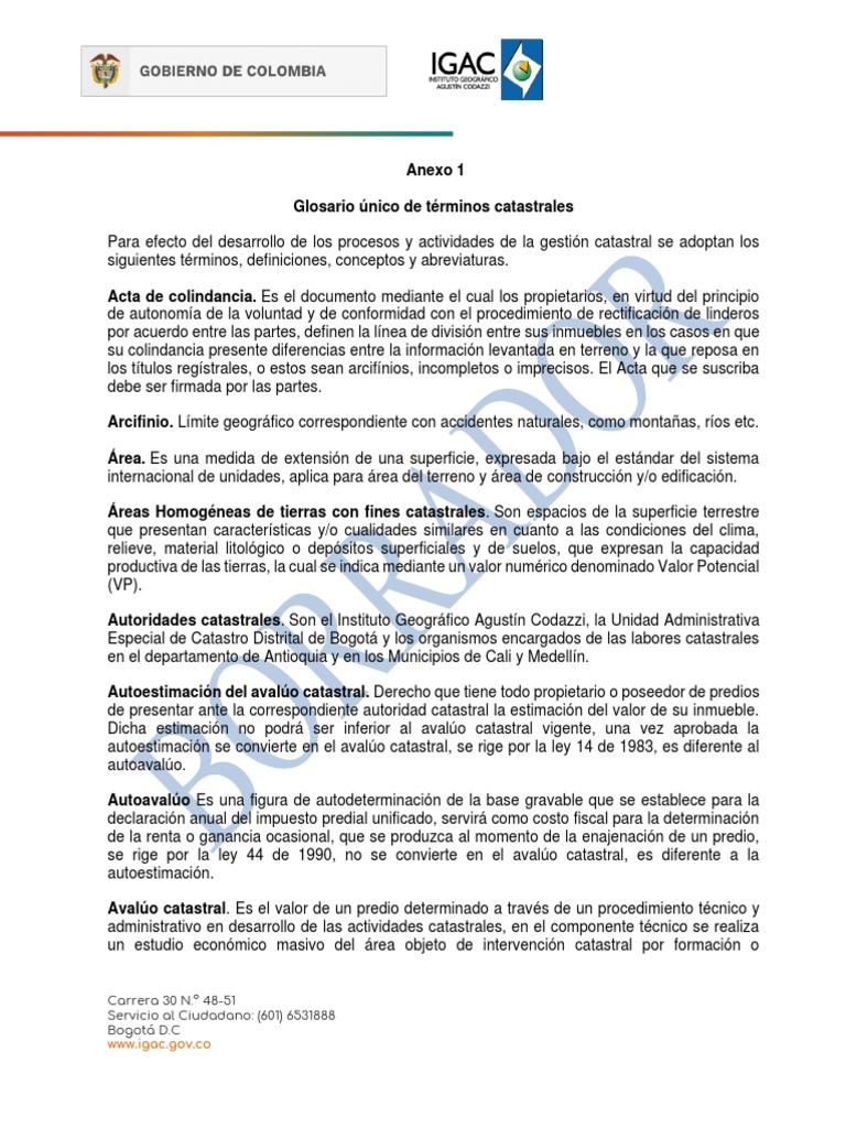 Anexo - 1 GLOSARIO | PDF | Propiedad | Condominio