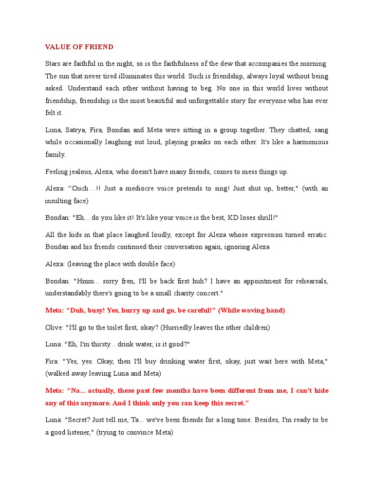 Script Drama Group 7 | PDF