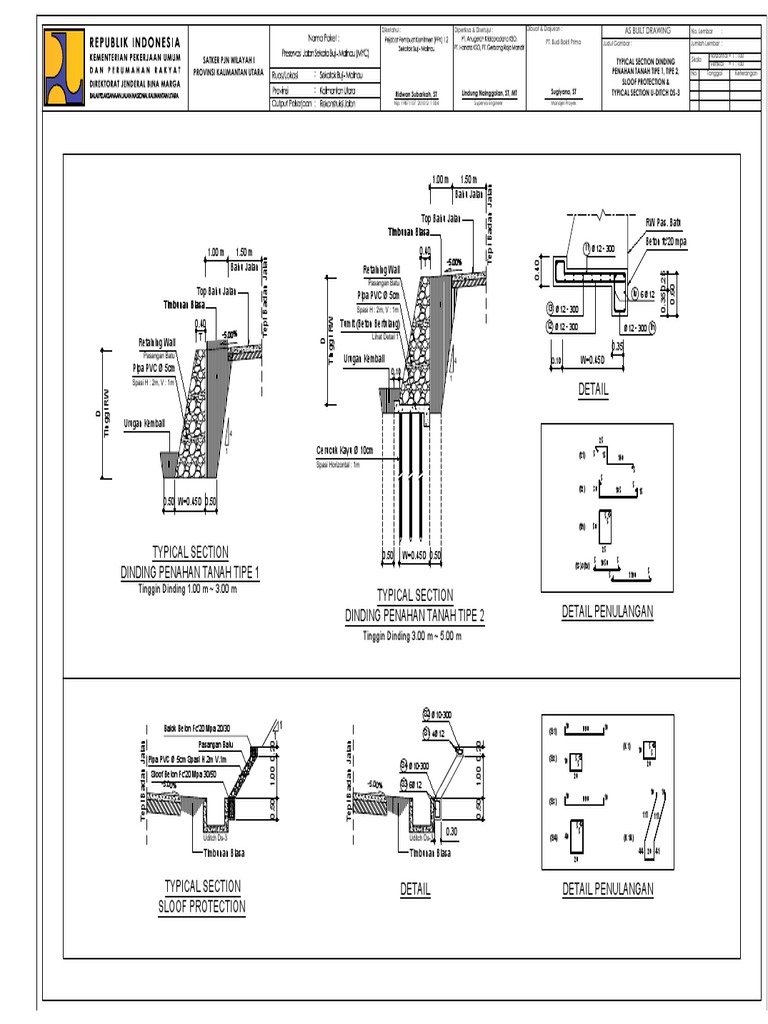 DWG Talud+Bronjong (Remaining) | PDF