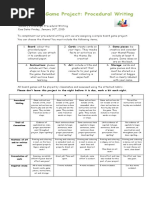 Create-a-Game Assessment Rubric: Category 4 3 2 1 0 Creativity | PDF ...