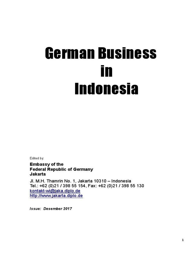 Dokumen - Tips - German Business in Indonesia | PDF