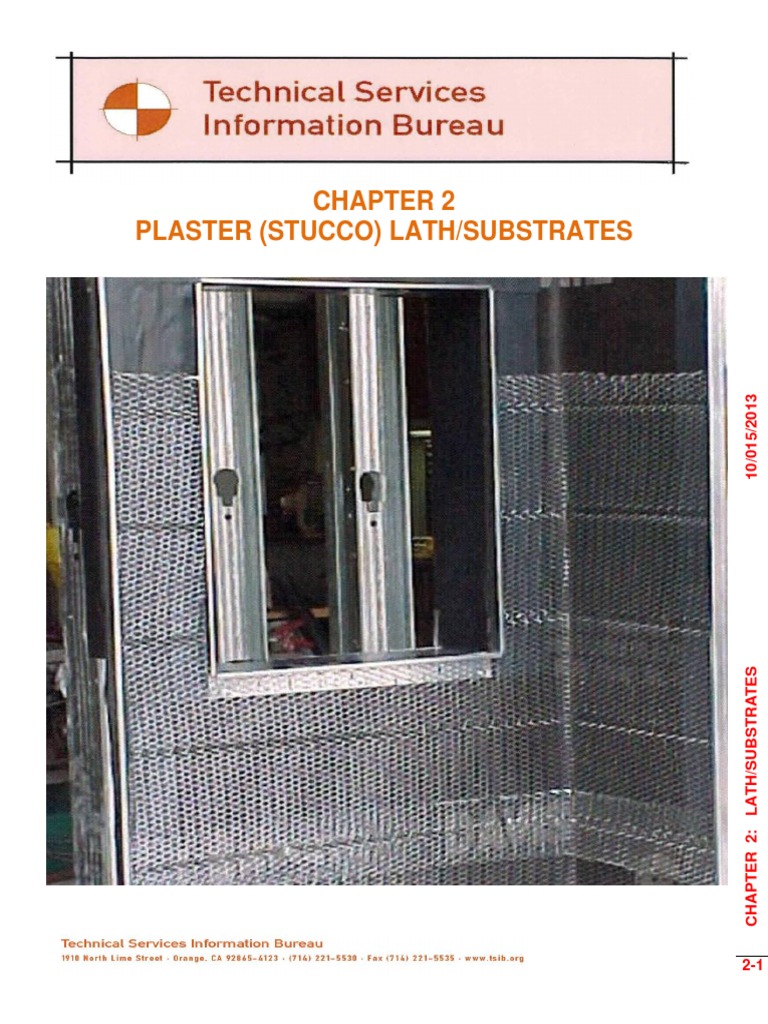 plaster-assemblies-chapter-02-plaster-substrates-lath | PDF | Plaster ...