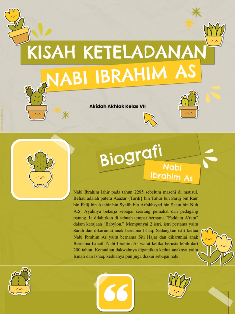 Kisah Keteladanan Nabi Ibrahim As | PDF | Sejarah