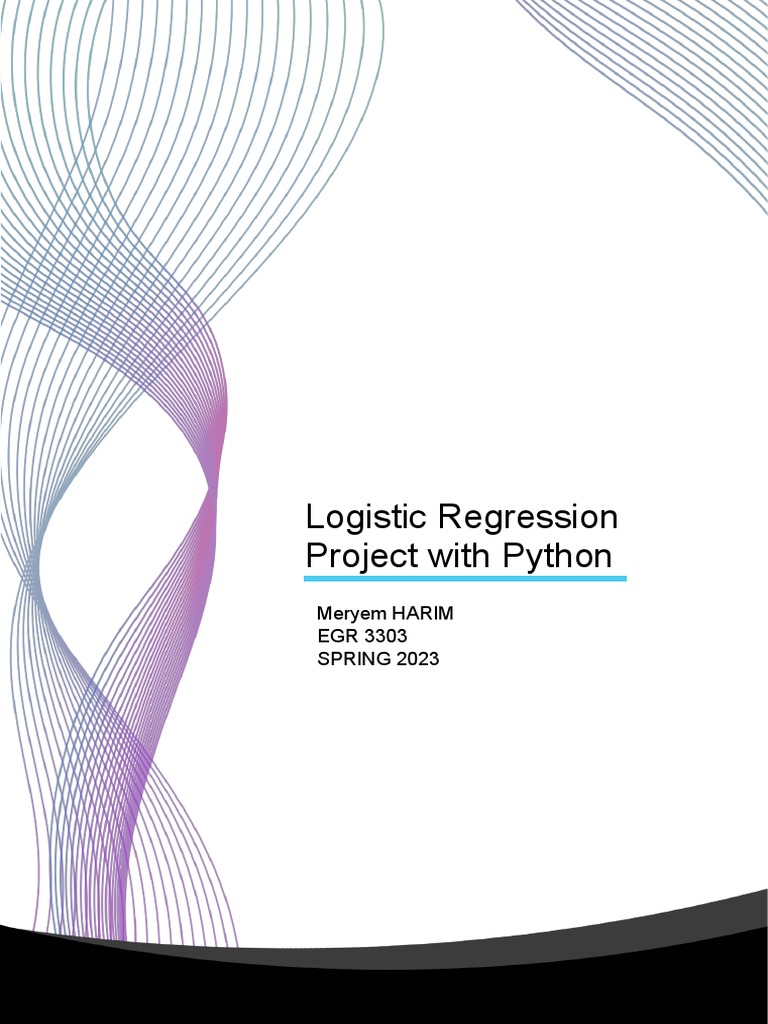 Logistic Regression Project With Python | PDF | Logistic Regression | Regression Analysis
