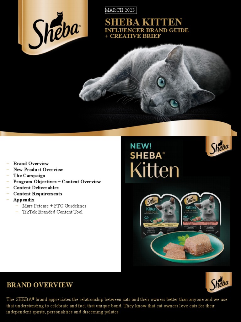 SHEBA Kitten Influencer Creative Brief - 032323 | PDF | Kitten | Pet