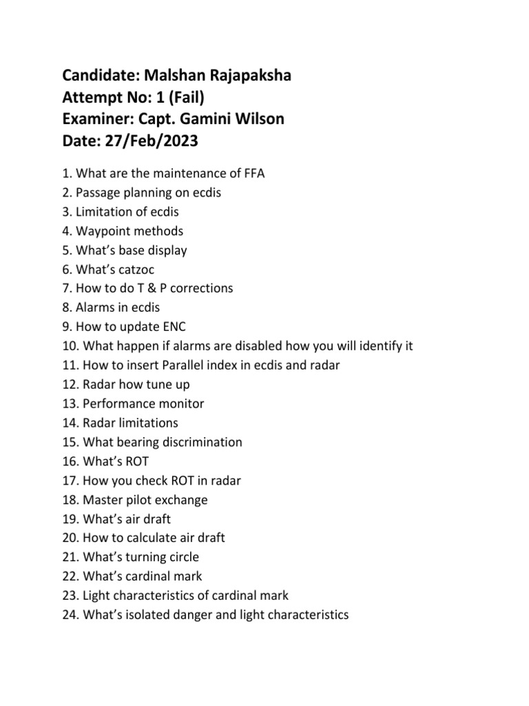 Class III Orals - M. N. A. RAJAPAKSHA | PDF | Navigation