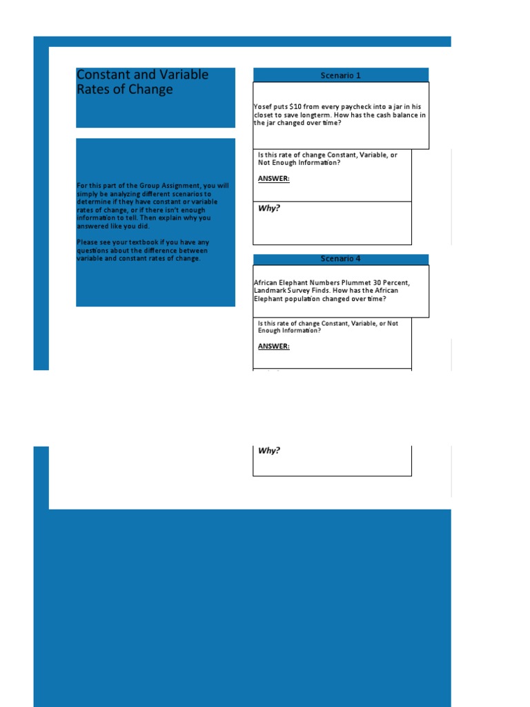Analyzing Rates of Change Scenarios | PDF | Interest | Banking