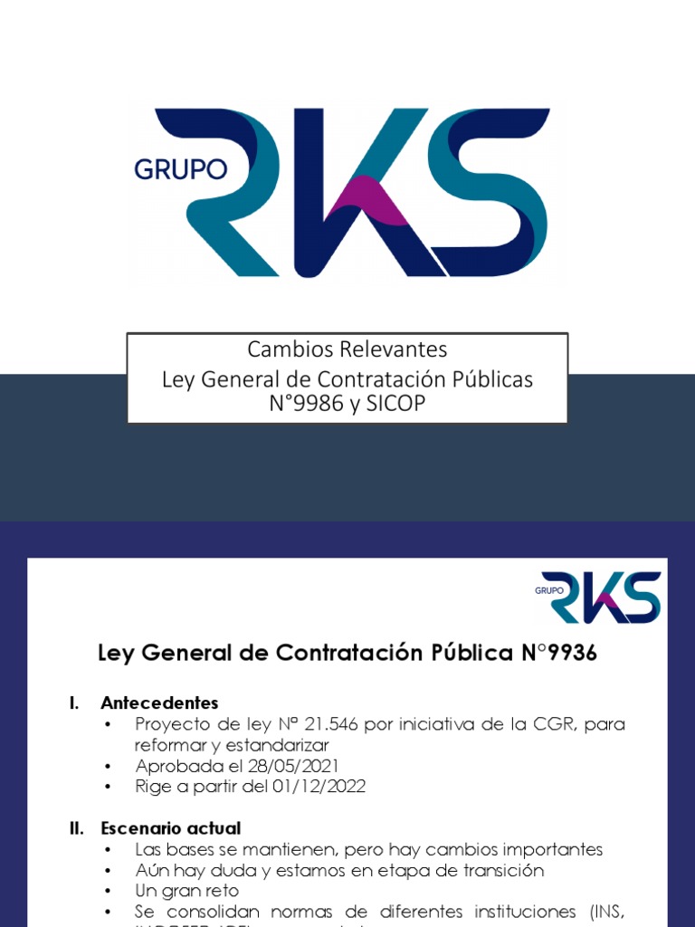 Cambios Relevantes Ley 9986 Y SICOP | PDF | Apelación | Subasta