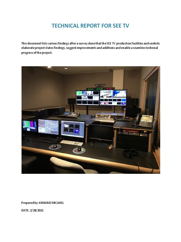 Technical Report For TV | PDF | Streaming Media | Computing