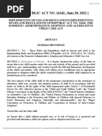 Ra 8552 | PDF | Adoption | Legal Guardian