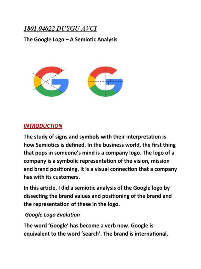 Semiotic Analysis Goggle Logo Pdf Sans Serif Typefaces