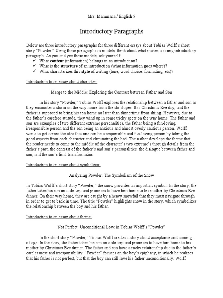 Intro Par Powder | PDF | Essays