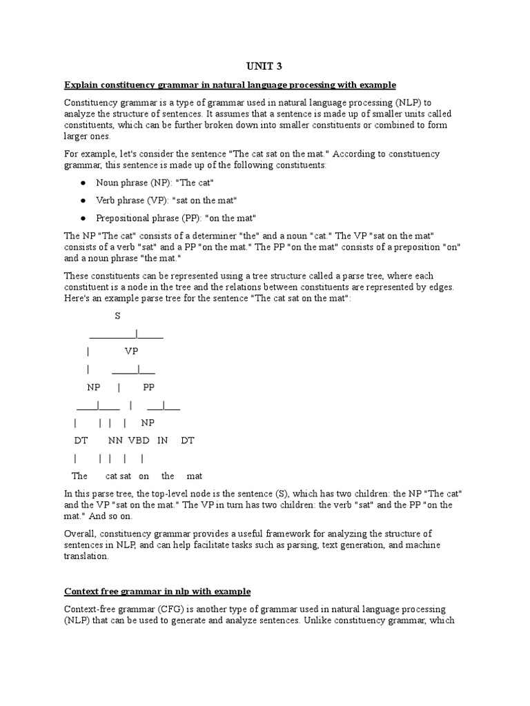 NLP Final | PDF | Parsing | Phrase