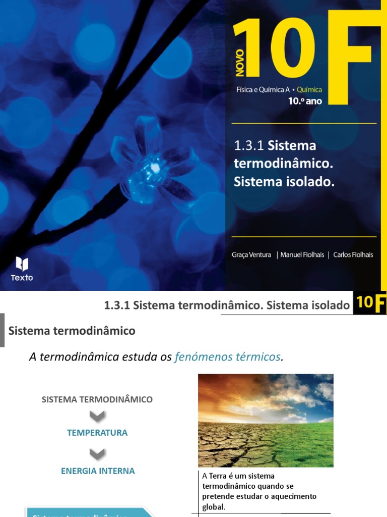 Sistema - Termodinâmico..sistema Isolado. | PDF | Termodinâmica | Temperatura