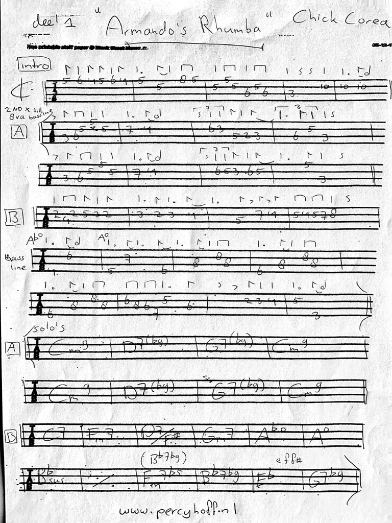 Armandos-Rhumba-bass-tab | PDF