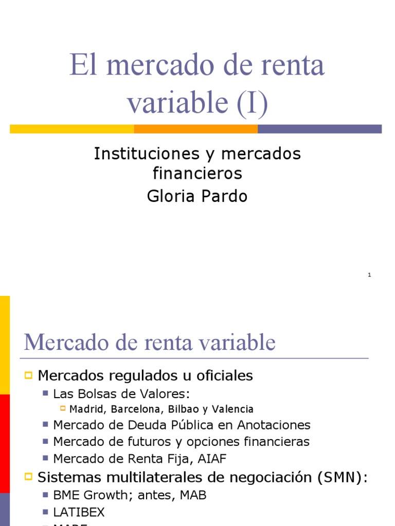 T11 Mercado de Renta Variable | PDF | Tomar el control | Corporaciones
