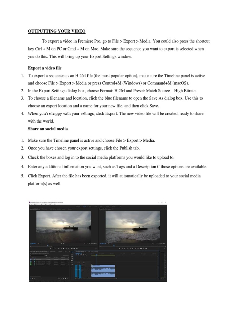 Outputting Your Video | PDF Outputting Your Video | PDF