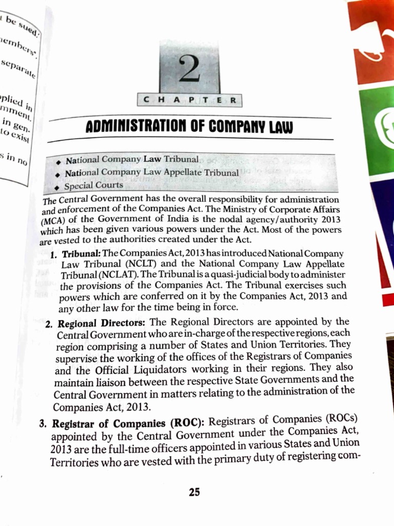 Administration of Company Law | PDF | Practice Of Law | Government ...