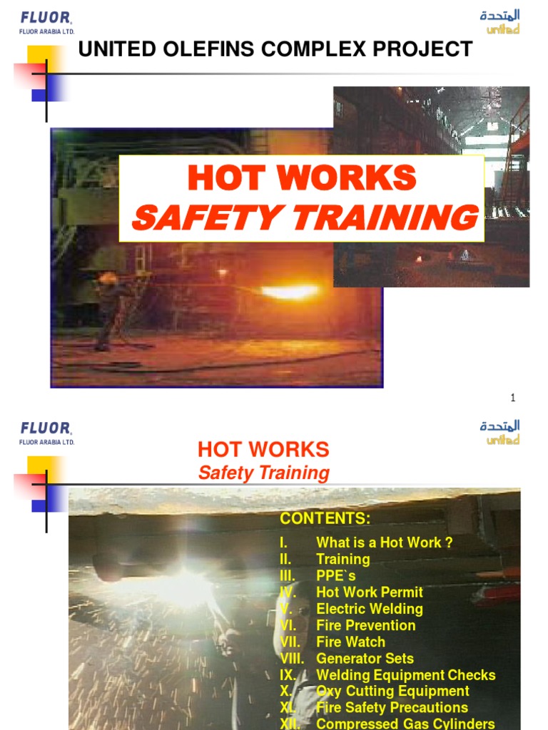 Hot Works Safety Training | PDF | Welding | Construction