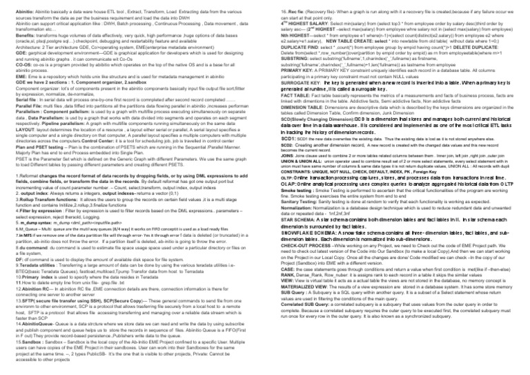 Abinitio | PDF | Computer Programming | Software Engineering