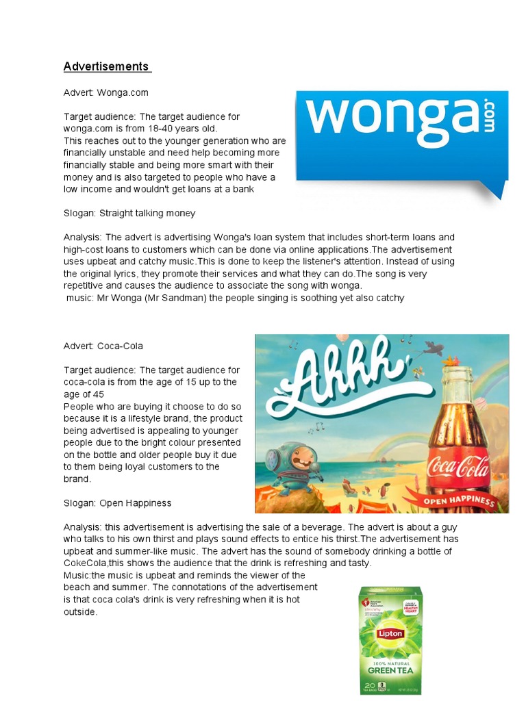 Advertisements | PDF