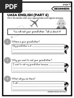Uasa English Writing Part 6 and 7 | PDF