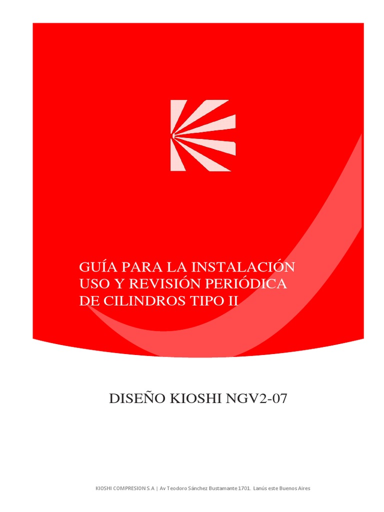 Anexo Guia de Instalacion y Revision Kioshi GNC Tipo II | PDF ...