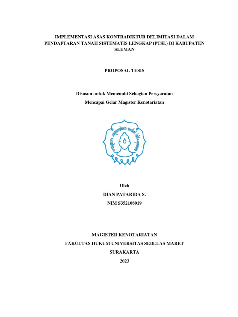 PROPOSAL - Dian Patarida S, - S352108019 | PDF