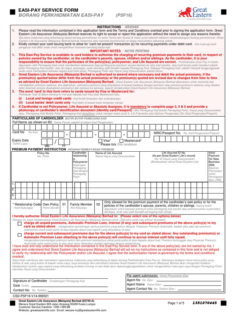 Ge Credit Card Form | PDF