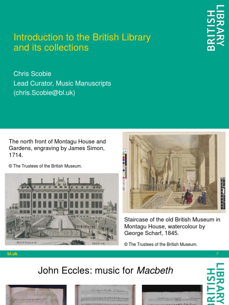 Overview of British Library Music Collections | PDF | Written ...