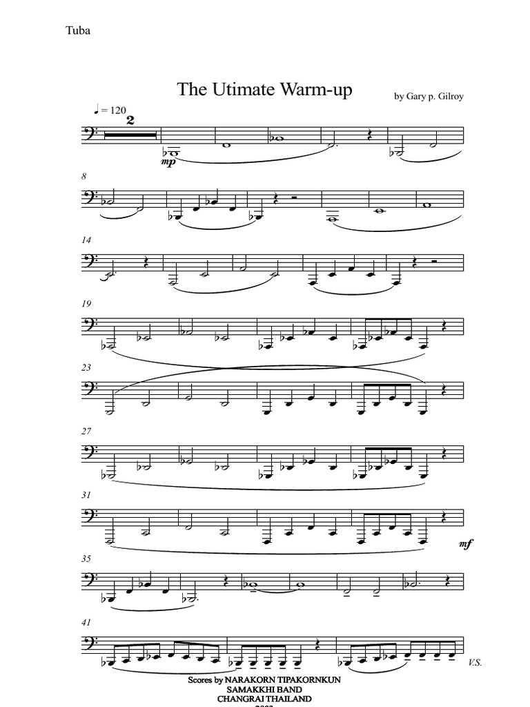 The Ultimate Warm-Up - Tuba | PDF