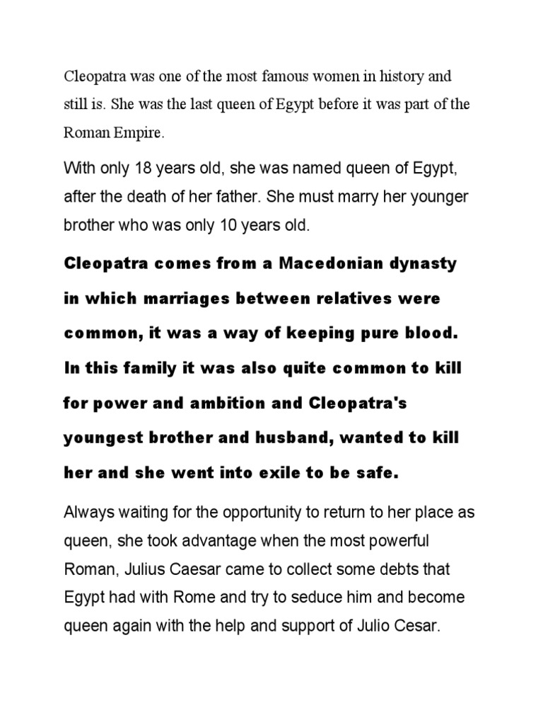 Cleopatra | PDF | Cleopatra | Ptolemaic Kingdom