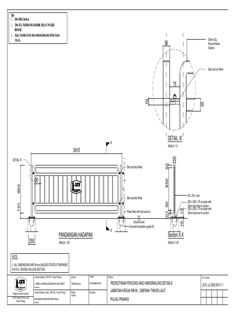 27235_10. Railing detail type b 2022-Model | PDF